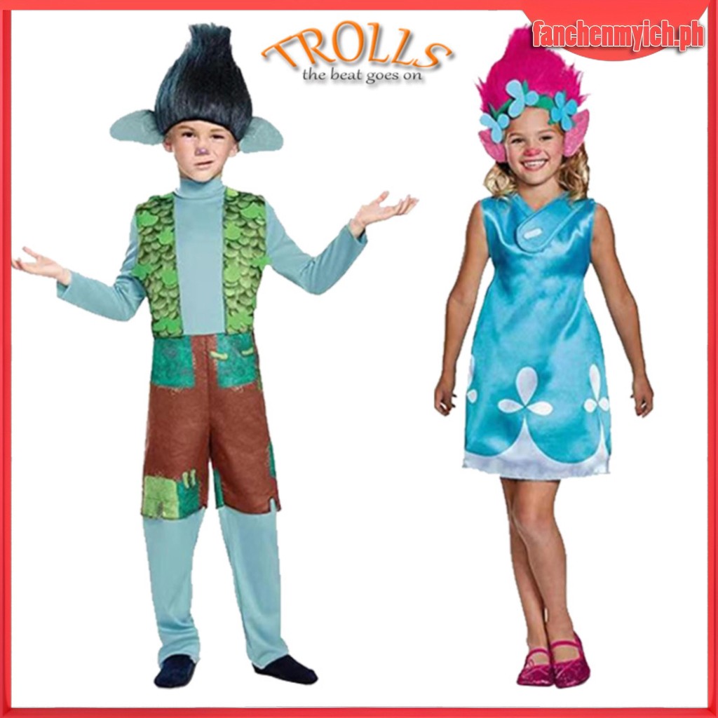 New Style Children cosplay Troll Costume Bobby Blank Stage Performance ...