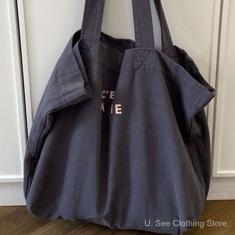 Export out Minority Simple Crossbody Commuter Canvas Bag Large Capacity ...