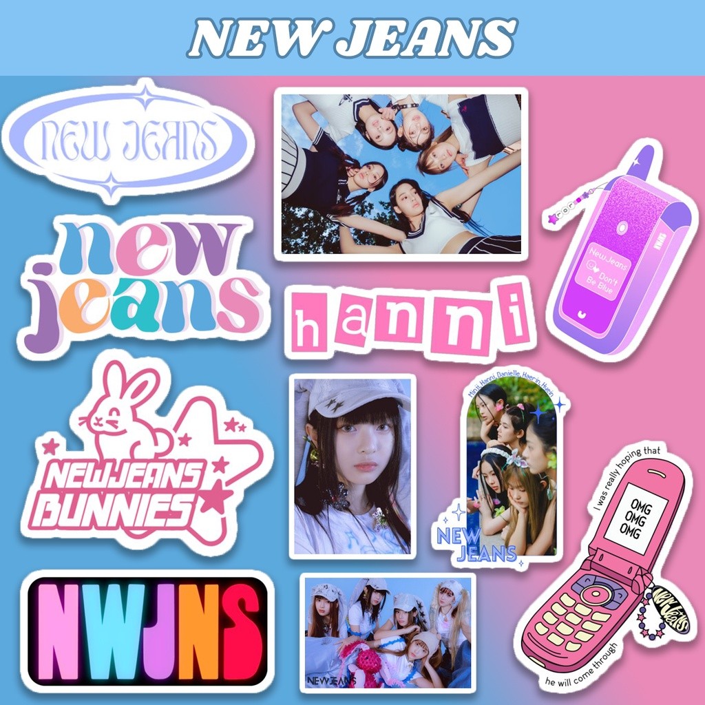KPOP Sticker / New Jeans KPOP Sticker Laminated Vinyl Waterproof ...