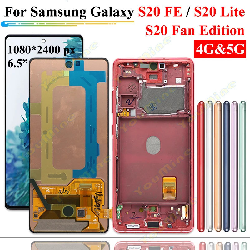 Super AMOLED For Samsung Galaxy S20 FE 5G G781B G780G LCD display Touch ...