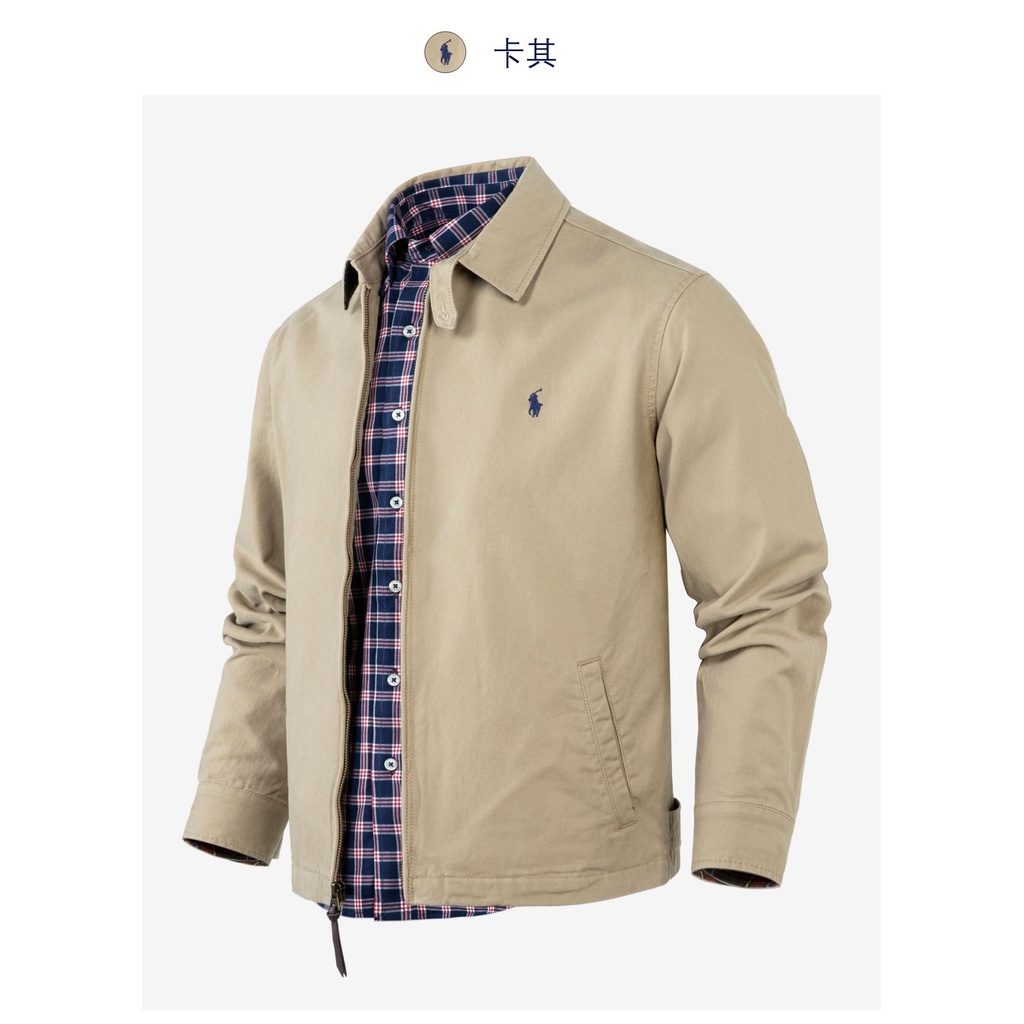 ralph lauren Scanned Size Horse Logo Embroidered Jacket Men's Autumn ...