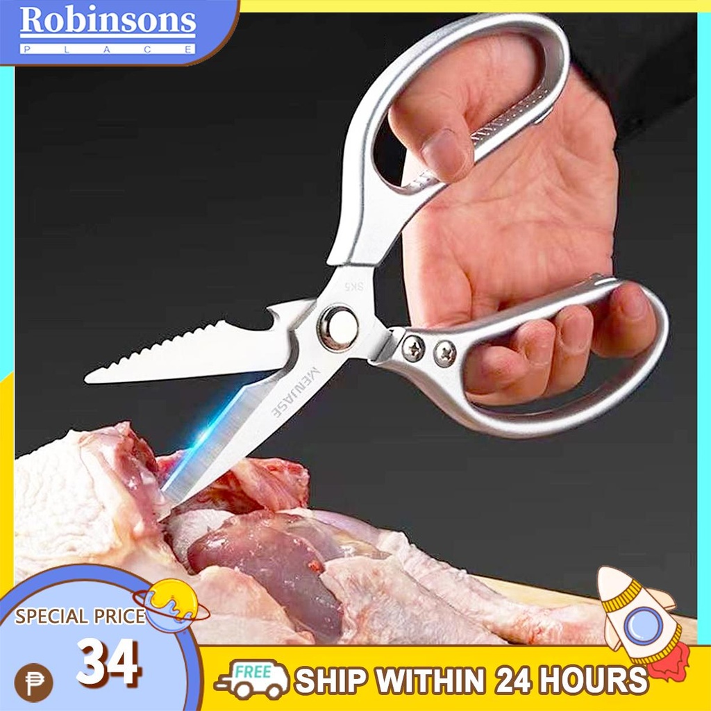 Stainless Steel Kitchen Scissors, Heavy-duty Sharp Blades, Bone Cutting Tools, Kitchen Utensils ...
