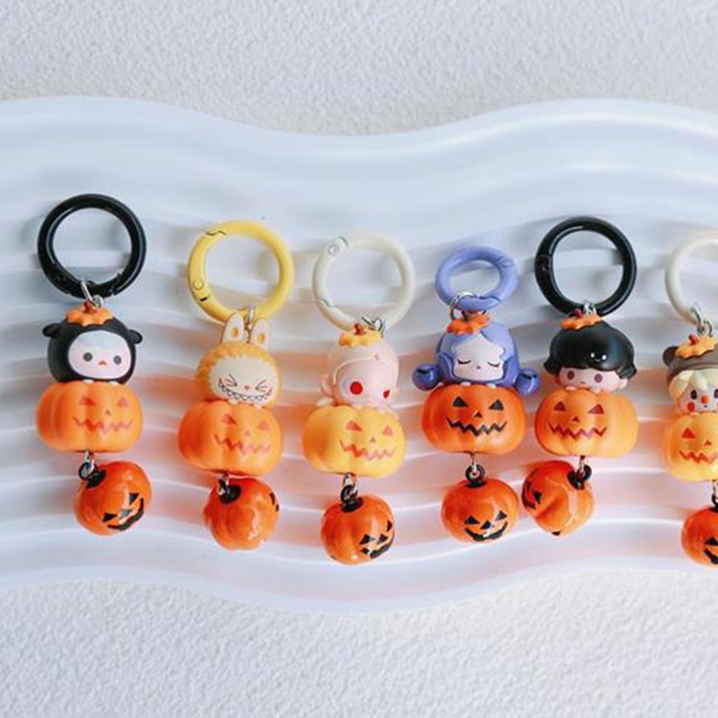 labubu Halloween Keychain labubu molly dimoo sp skullpanda Keyring ...
