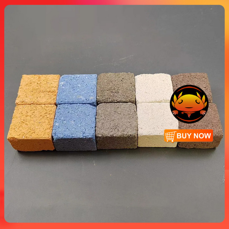 Bio Ceramic Brick for Aquariums - Premium Filtration Media (4x4x2.5cm ...
