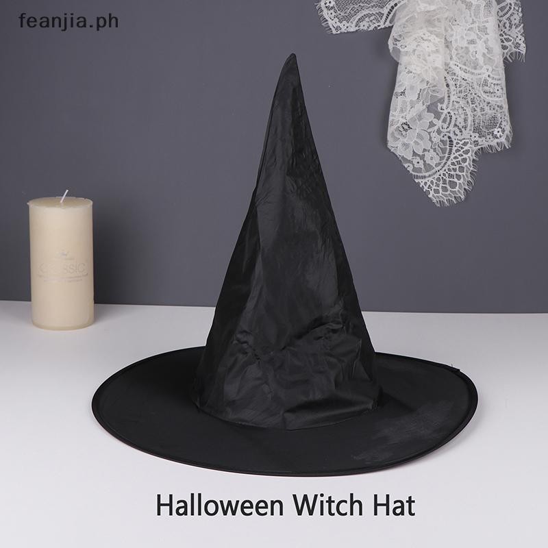 Shopee 1Pc Halloween Black Witch Hat Cap Hanging Witch Hat Costume ...