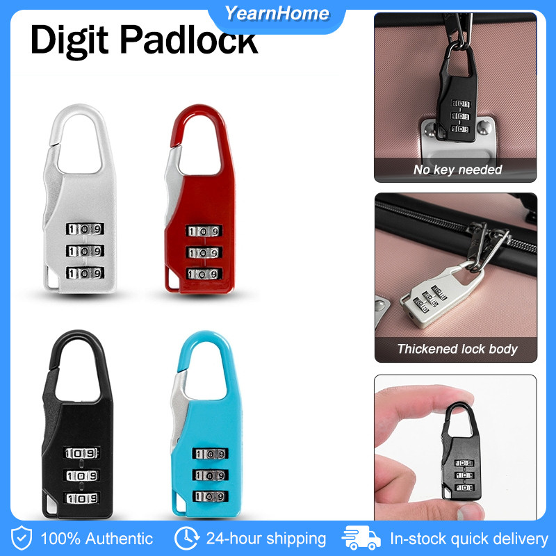 Mini Dial Combination Lock Number Password Combination Padlock Safety ...