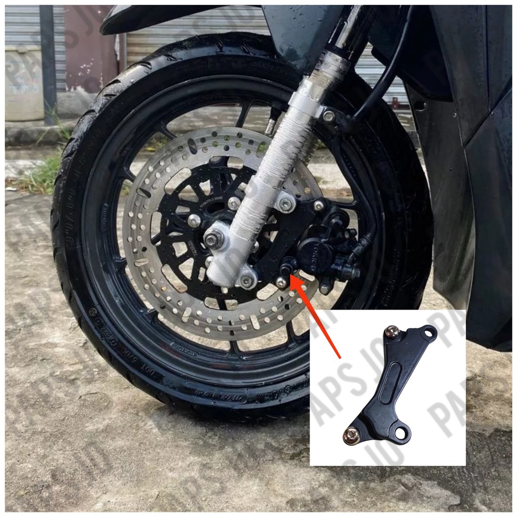 260MM DISC STOCK CALIPER BRACKET HONDA CLICK v2/v3, BEAT Fi | Shopee ...