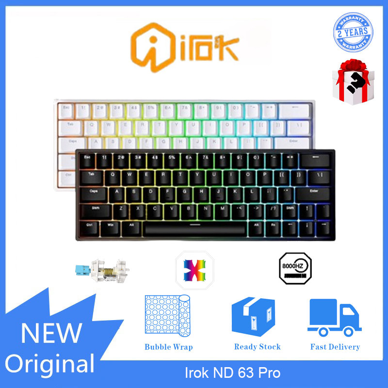 Irok ND63 Pro Magnetic switch hot swappable SOCD keyboard | Shopee ...