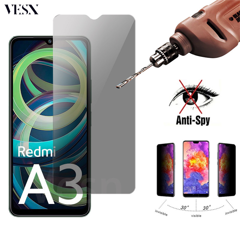 Anti-Spy Privacy Tempered Glass Screen Protector For Redmi 15 15C 14C 14R 13 13x 13C 12 12C 10 ...