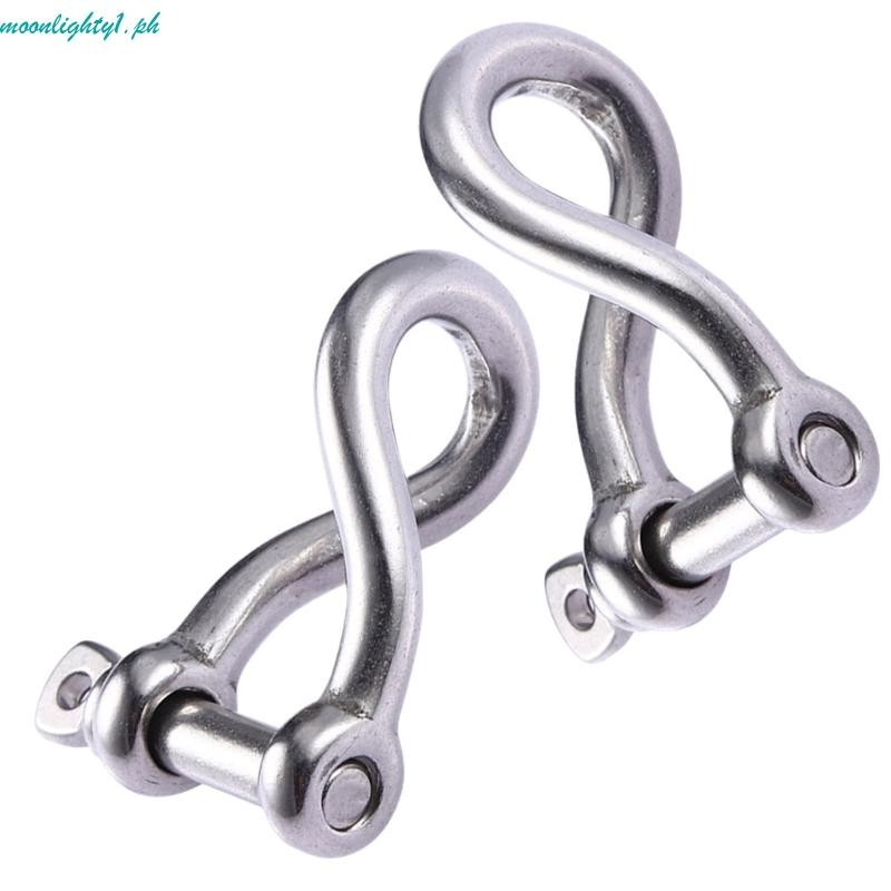 moonlighty1 Heavy Duty Shackle Twisted Shackle Screw Pin Rustproof ...