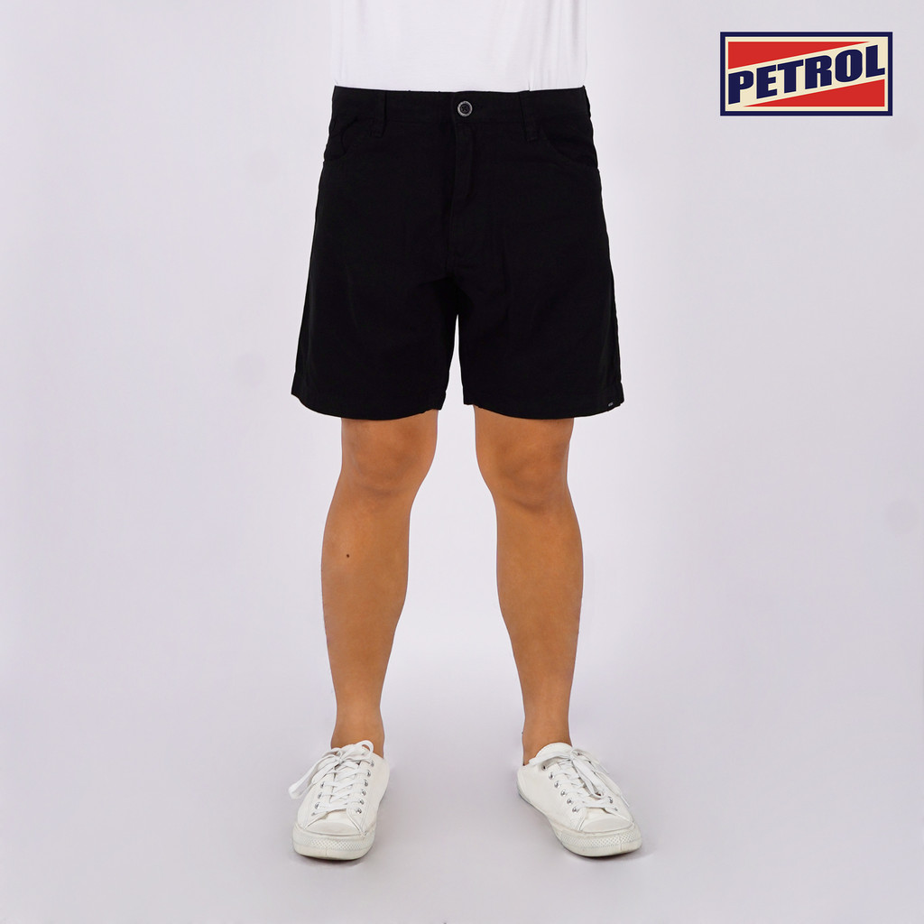 Petrol Men's Basic Non-Denim Tapered Short Mid-Rise 176693 (Black ...