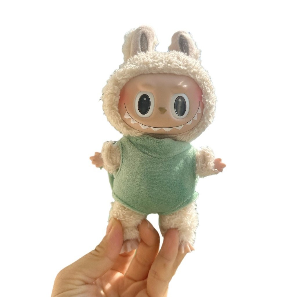 Clothes Only]17CM Blind Box Labubu Clothes Replacement Macaron LABUBU ...