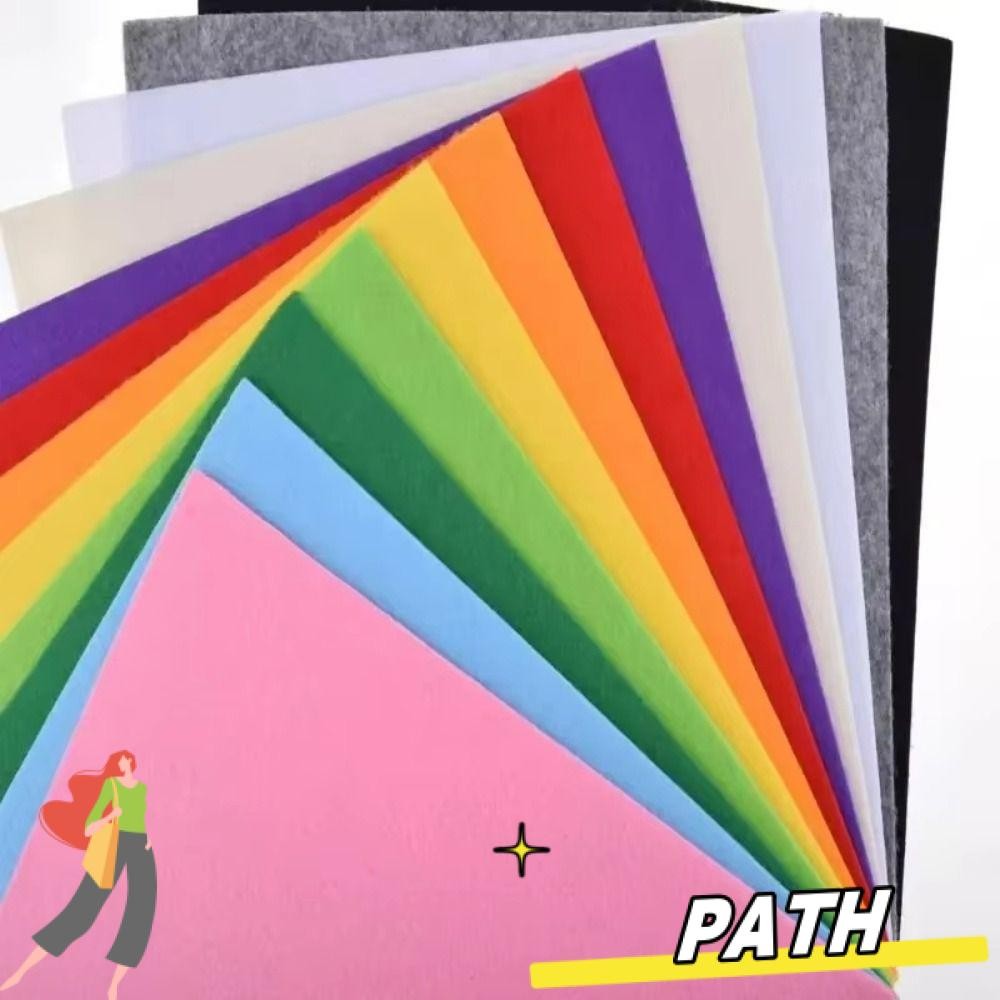 PATH 40Pcs Non Woven Fabric, 1mm Thick Squares Felt Fabric Sheet, High ...