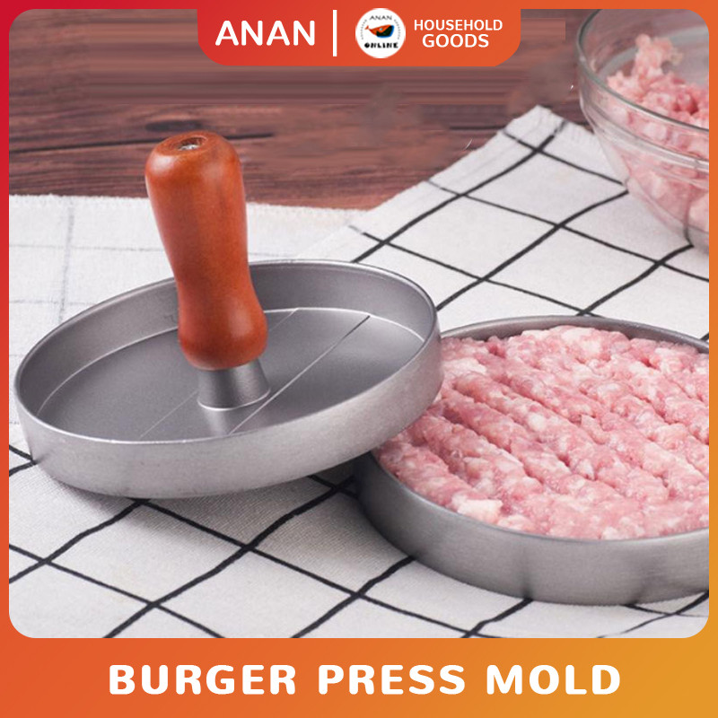 Round Burger Metal Mould Hamburger Patty Maker Grill Press Cooking Tool ...