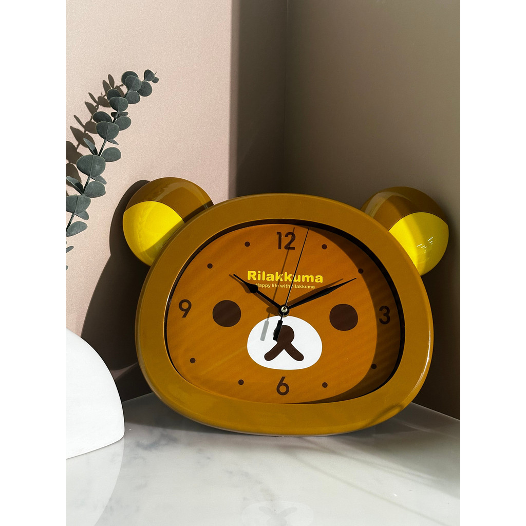 Cute Cartoon Silent Sweeping Second Wall Clock Children's Room ...