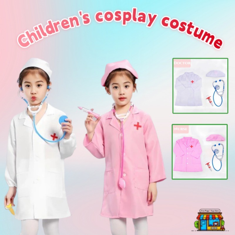 Children's Role-playing Costumes Doctors Nurses Boys Girls' Uniforms ...