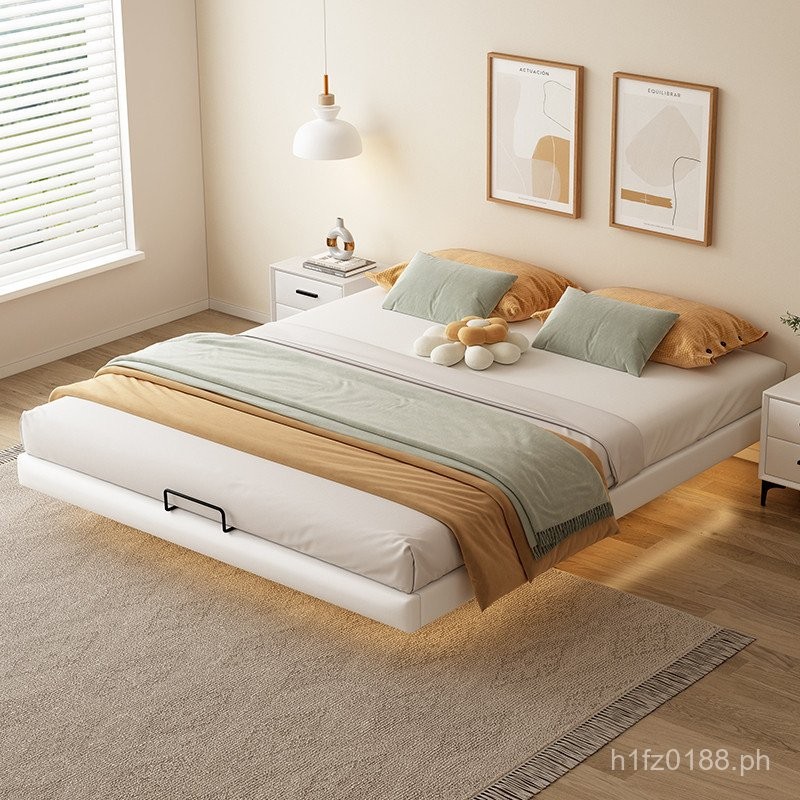 Double Bed for Home Use, Heavy-Duty Iron Art Original Steel Tube Tatami ...