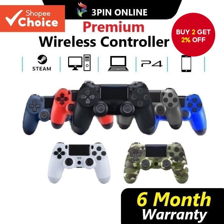 PC Wireless Game Controller Android IOS Laptop Phone Bluetooth Gamepad Joystick PS4 Compatibles ...