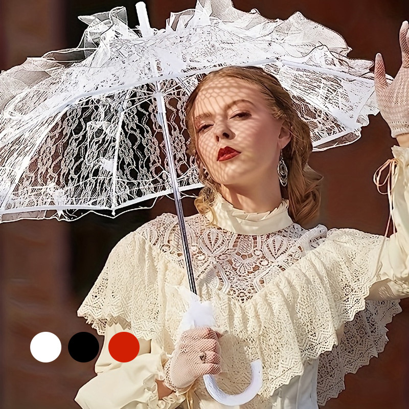 Bride Wedding Party Umbrella Romantic Lace Umbrella Parasol Decoration ...