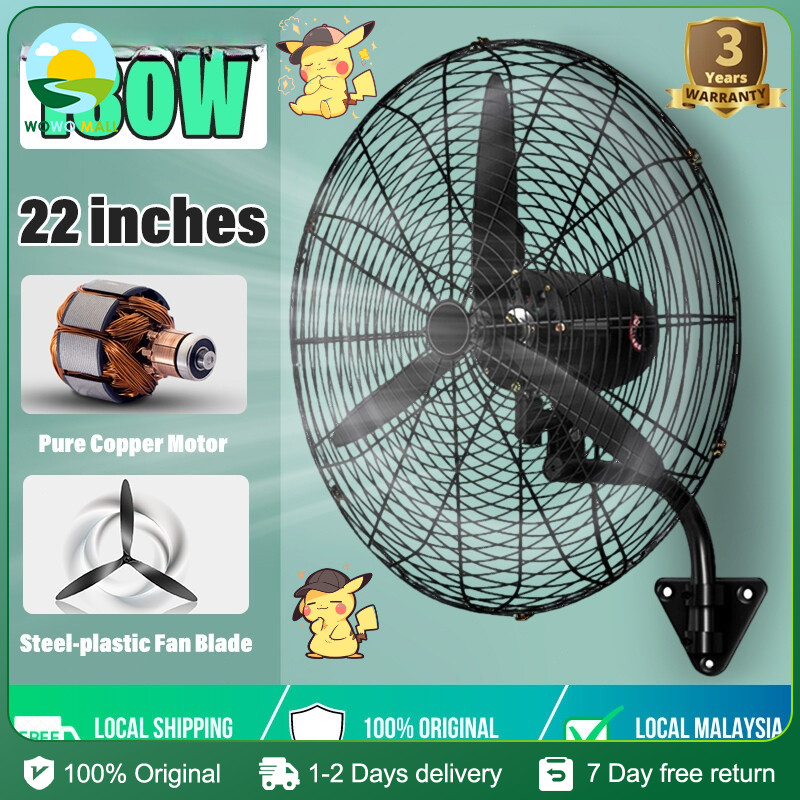 30 Inches Industrial Fan Heavy Duty Electric Fan Wall/Stand Fan Big ...