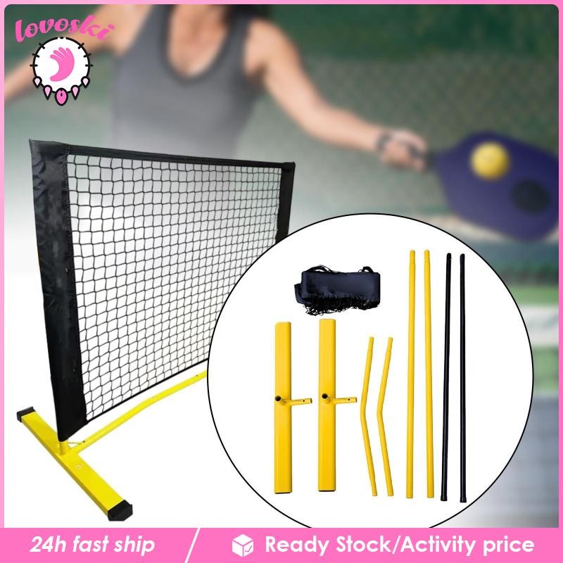 [Lovoski] Mini Pickleball Net, Rebounder, Height Adjustable ...