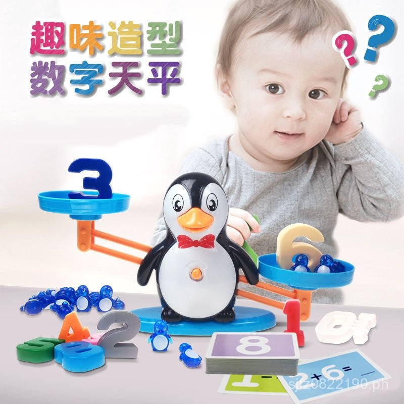 Balance Toy Toy Scale Addition and Subtraction Penguin Animal Numbers ...