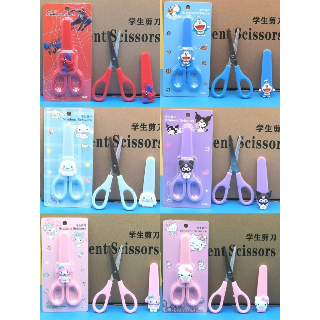 6 Style Cute Kids Stainless Scissors Sanrio Kawaii School Supplies ...