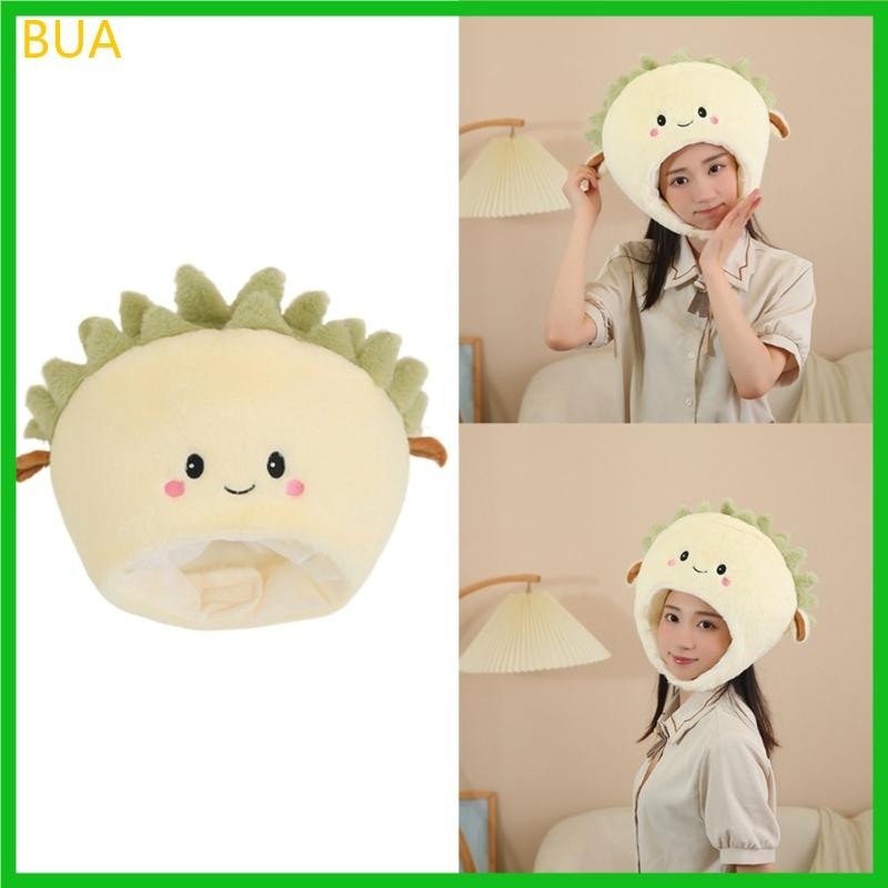 BUA 3D Durian Hat Plush Headgear Birthday Party Hat Role Play Costume ...