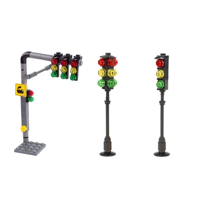 Compatible with Big Brand City Traffic Light Single-Sided Four-Sided ...
