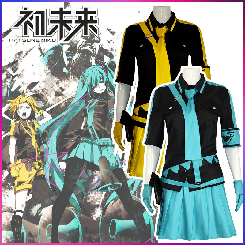 VOCALOID Hatsune Miku Love War Cosplay Full Set Costume Suit For Adult ...