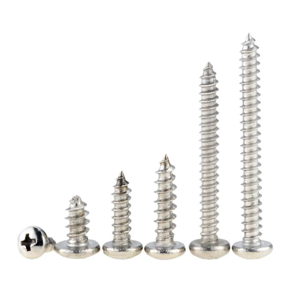 100PCS M1.2*3 4 5 6 8 Small 304 Stainless Steel Cross Phillips Pan ...