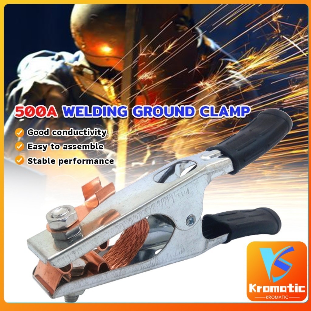Kc 500A Welding Ground Clamp For Manual Welder Copper | Shopee Philippines
