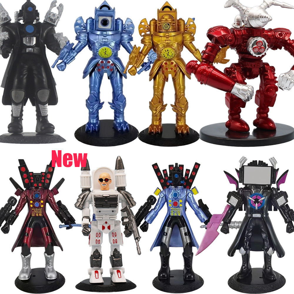 Skibidi Toilet Toys TV Man Clockman Doctor Titan Drill Man Speakerman ...