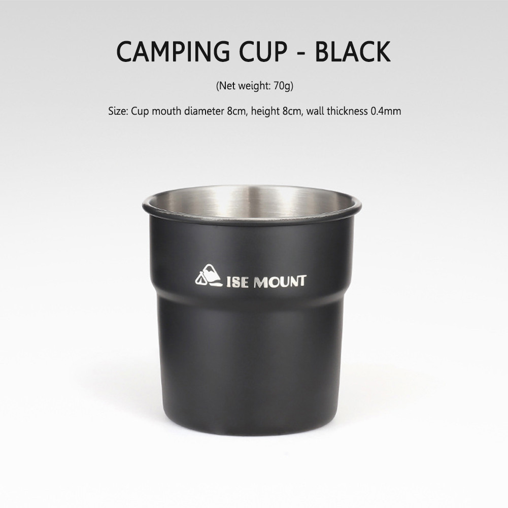 Stainless Steel Beer Wine Cups Portable Tea Coffee Milk Mug Stackable ...