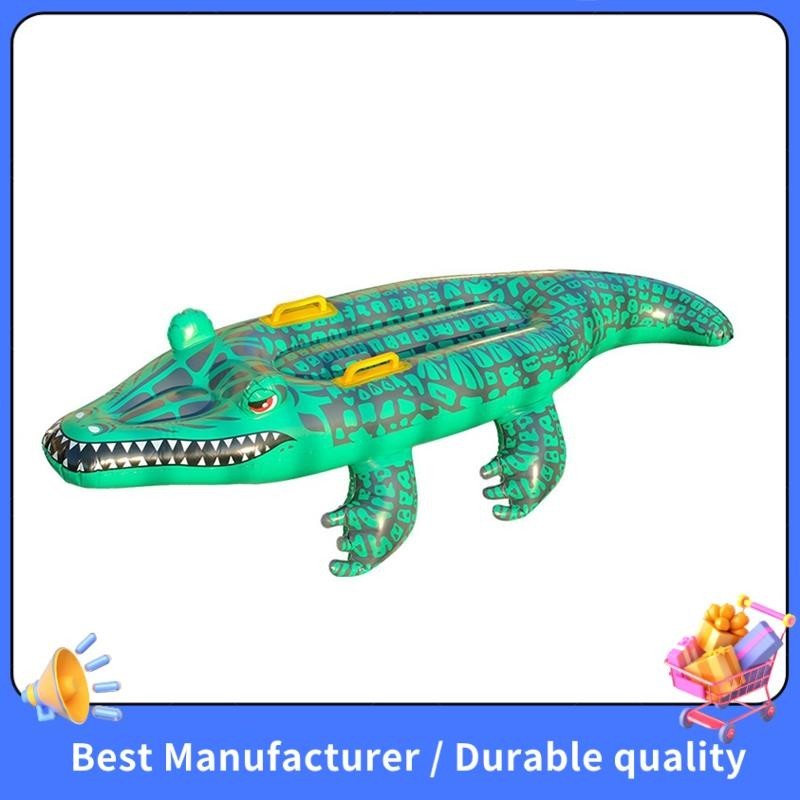 Reptile Ride on Toys, Crocodile Inflatable Pool Float for Kids, Fun ...