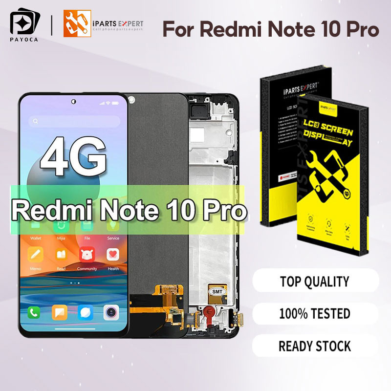 IPARTSEXPERT Original LCD For Xiaomi Redmi Note 10 Pro LCD With Frame ...