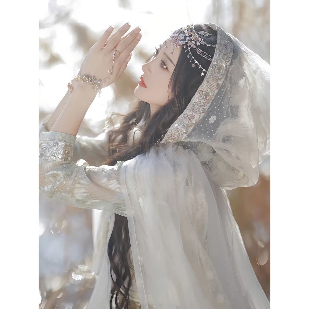 [Flower Fairy] Hanfu Female Super Fairy Cloak Summer Full Set Fairy ...