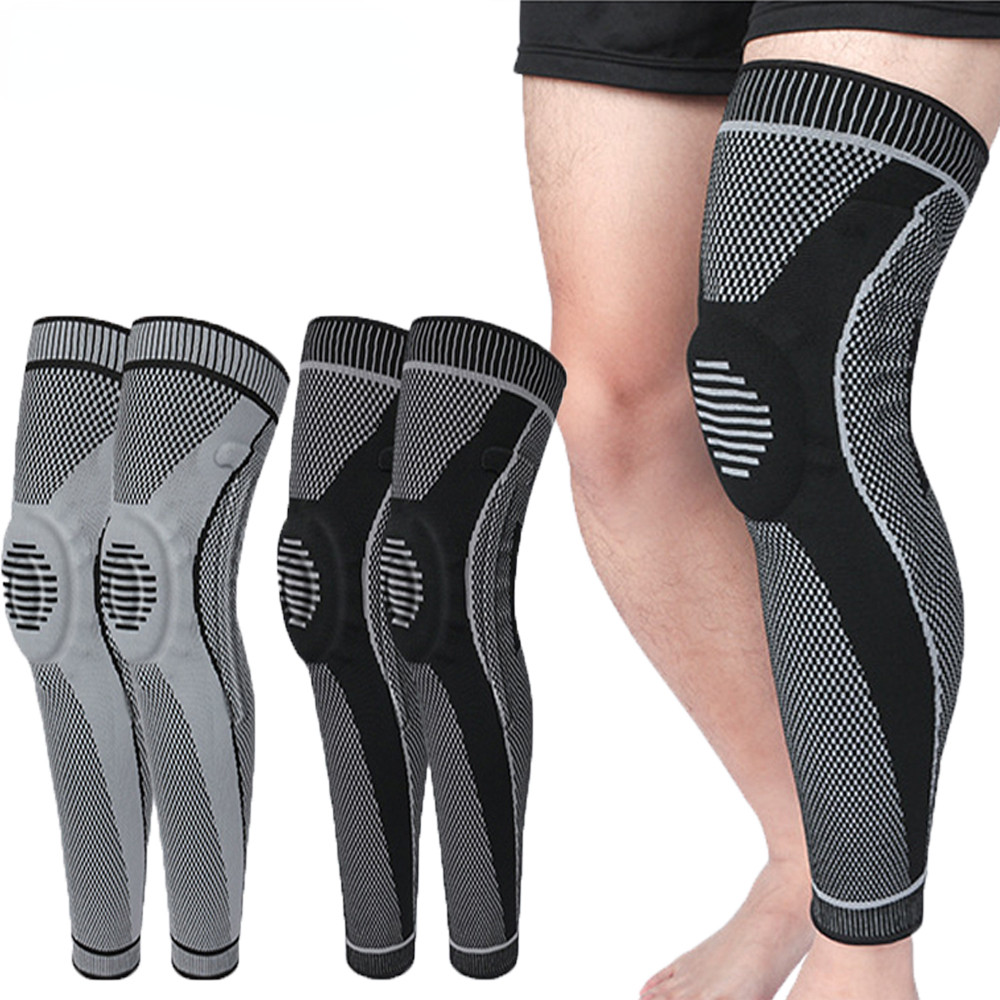 1 pcs Full Leg Knee Brace Compression Sleeve Support with Patella Gel ...