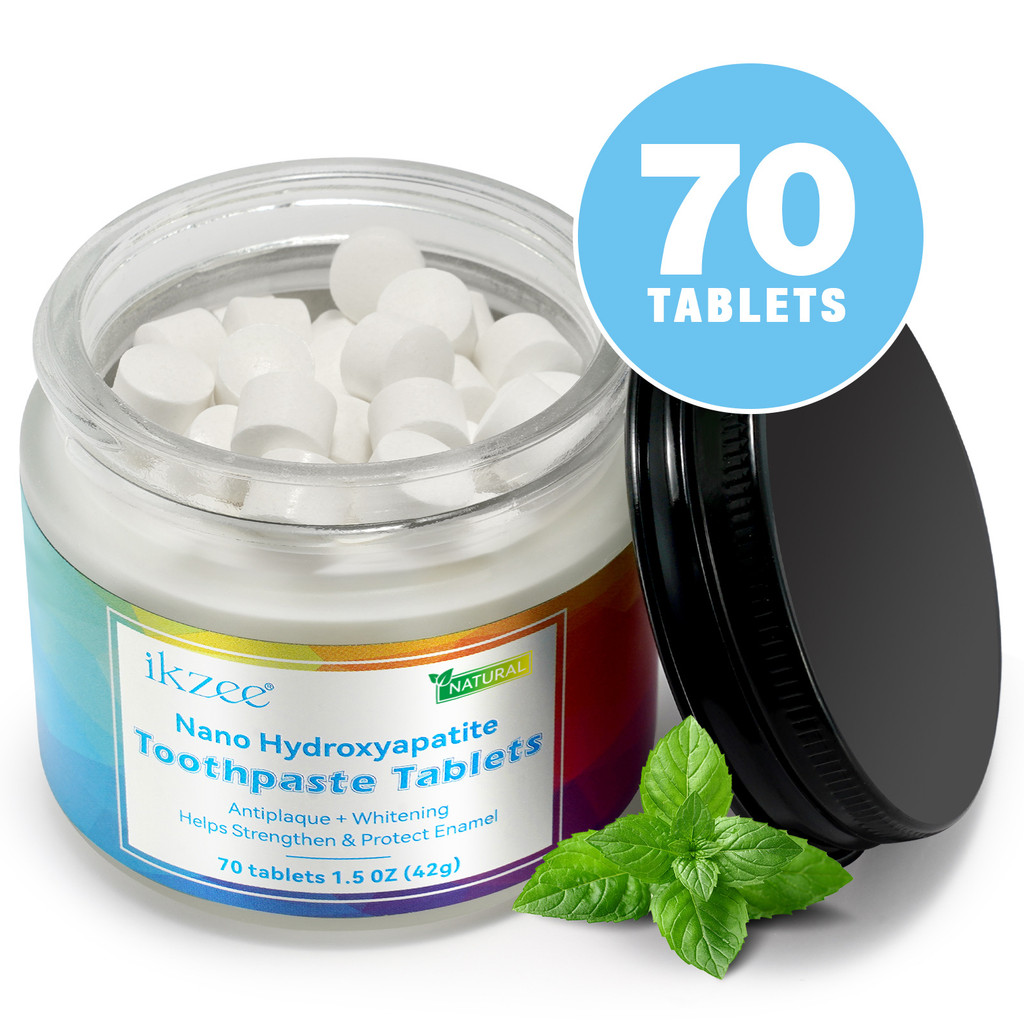 70 Toothpaste Tabs, Flouride Free Toothpaste Tablets, Nano ...