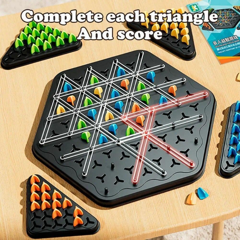 Chain Triangle Game Triggle Board Game Puzzle Triangle Chess Chain ...