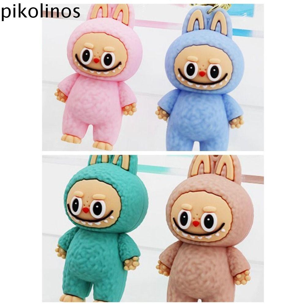 PIKOLINOS Labubu Doll Keychain, Anti-lost Backpack Charms Labubu PVC ...