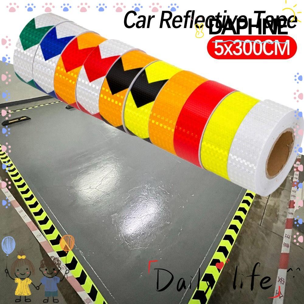 DAPHNE Car Reflector Sticker Decor Decals 5x300cm Reflective Stickers ...