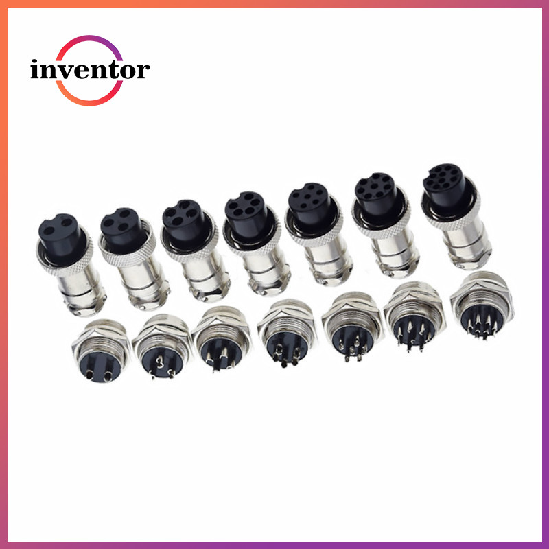 1set GX16 2/3/4/5/6/7/8/9/10 Pin Male & Female 16mm L70-78 Circular ...