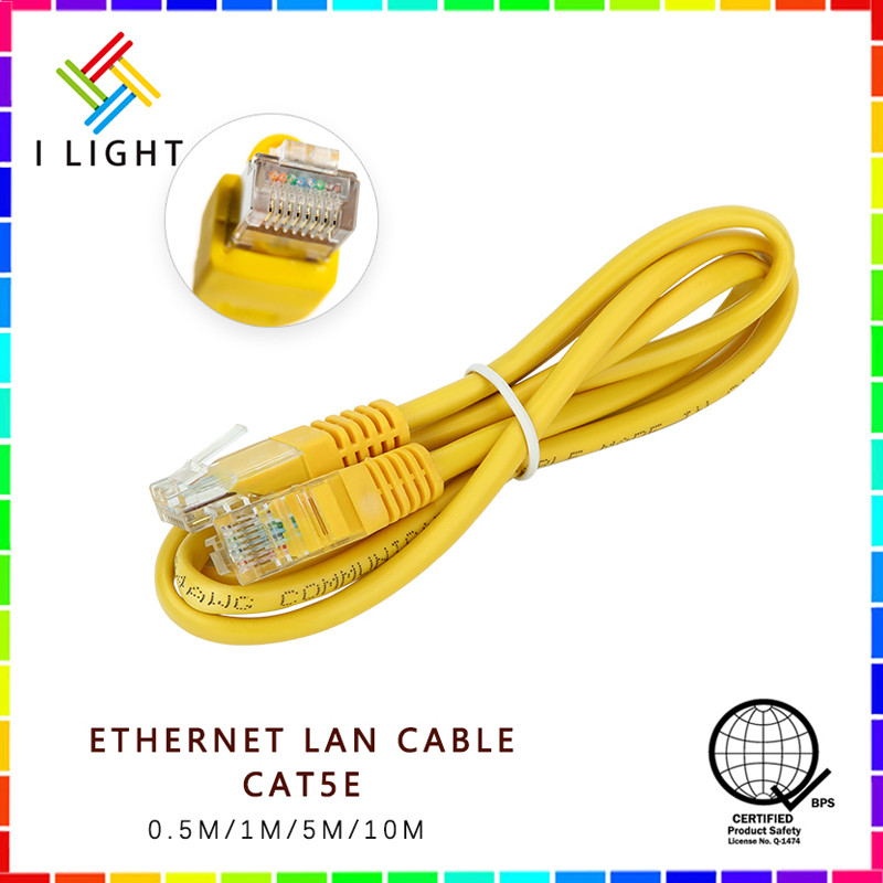 （Fast Delivery）All Copper Ethernet Lan Cable Real Cat5E 0.5M/1M/5M/10M ...