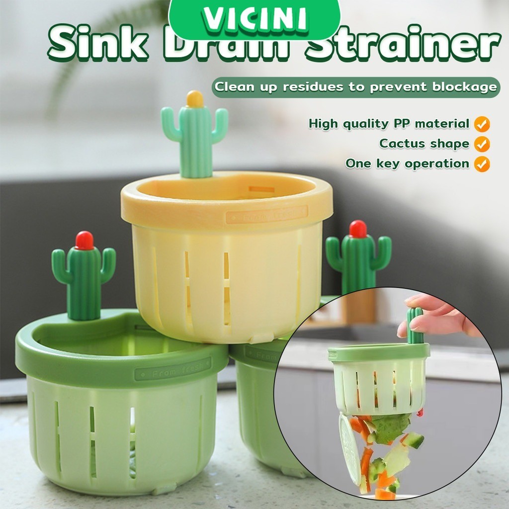 Cactus Kitchen Sink Drain Strainer Anti-clogging Easy Cleaning Sink ...