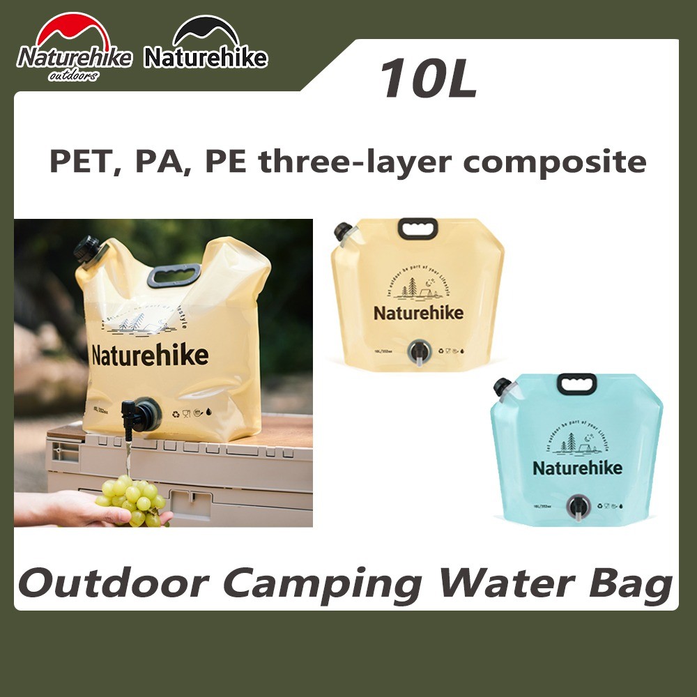 Naturehike Outdoor Water Bag 10L Large Capacity Foldable Food Grade ...