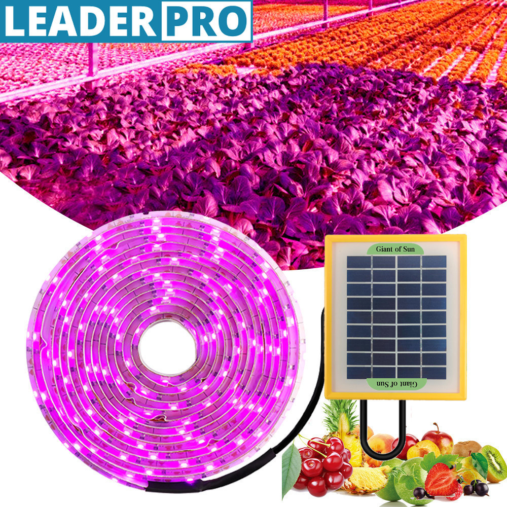 20W 5V Solar Panel LED Grow Light Full Spectrum Grow Light Strip 2835 ...