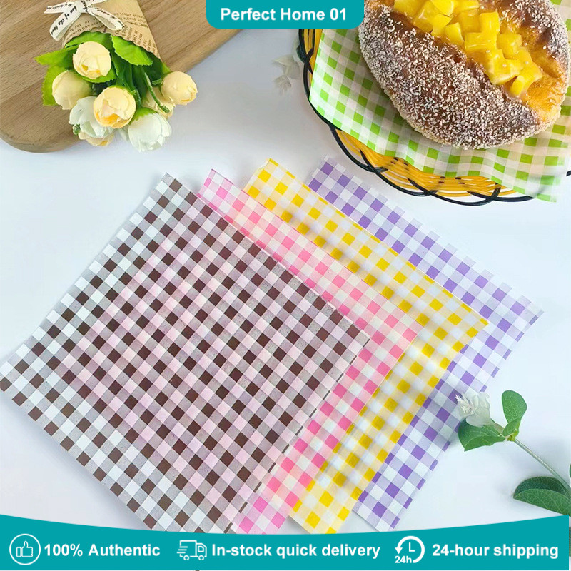 Checkered Deli Basket Food Liner Wrap Greaseproof Paper for Chicken ...