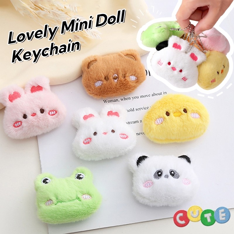 Cute Animal Plush Doll Keychain Creative Mini Schoolbag Charm SP077 ...