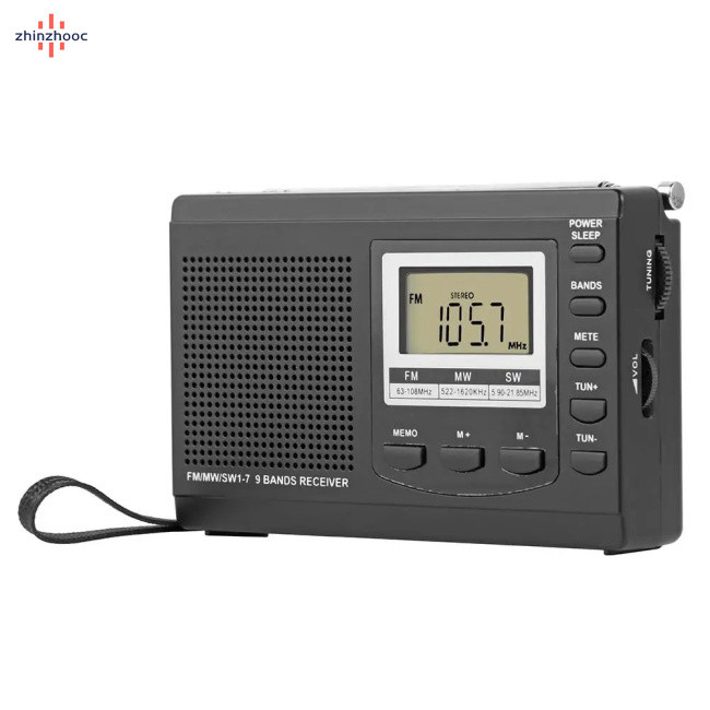 vip Portable Multiband FM Radio With LCD Screen Radio & Digital Alarm ...